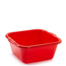 Plastic Forte, Square Wash Tub - 20l - Red